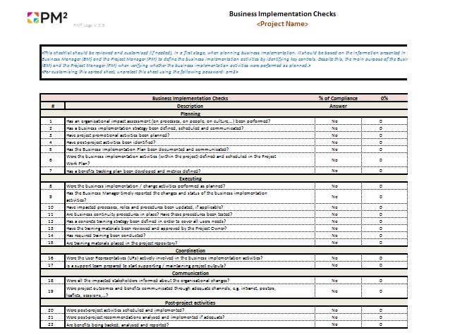 Implementation Checklist Template Project Checklist 14+ Examples, Implementation Checklist Template Project Checklist 14+ Examples,